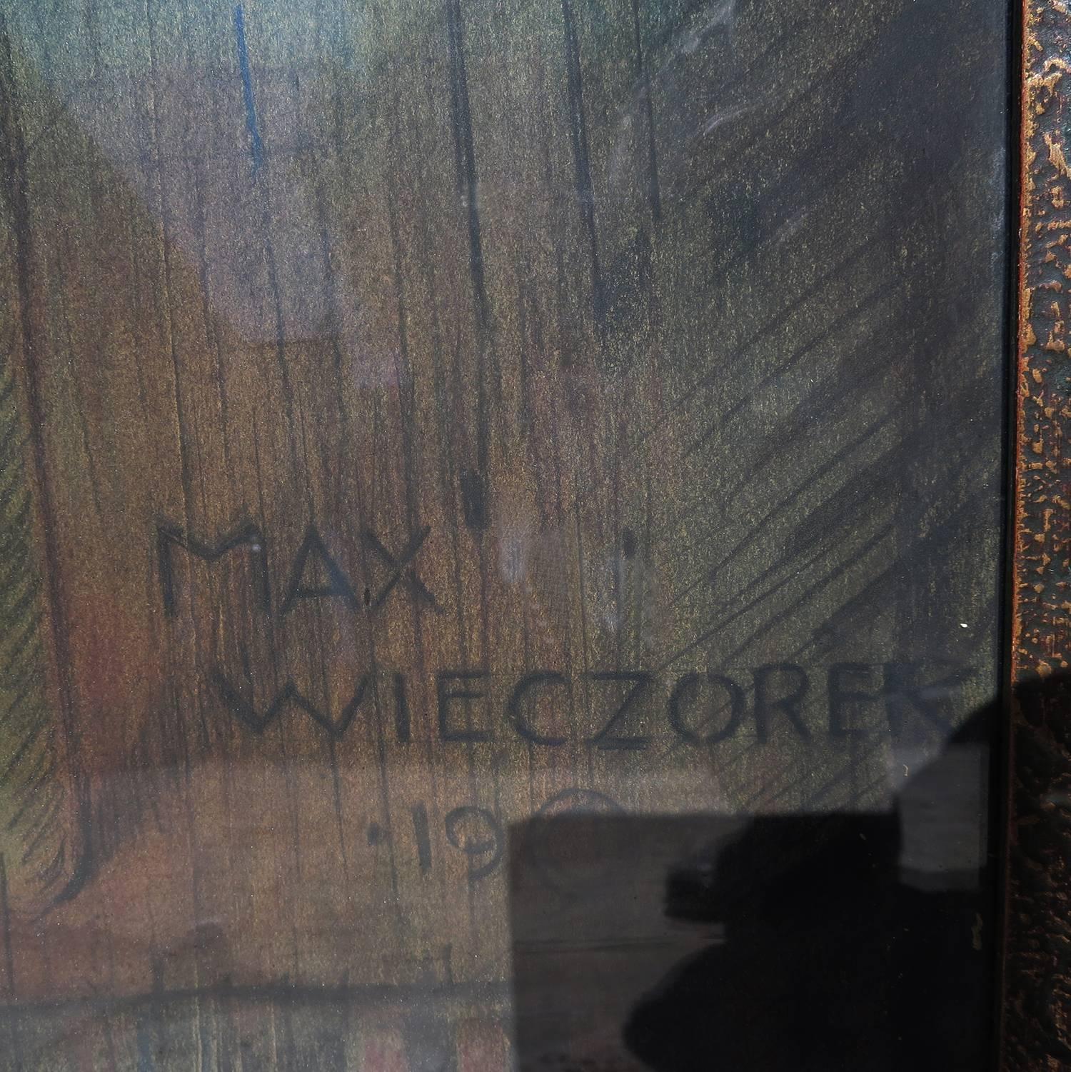 1921 Painting of Dancer Ted Shawn by Max Wieczorek at 1stDibs