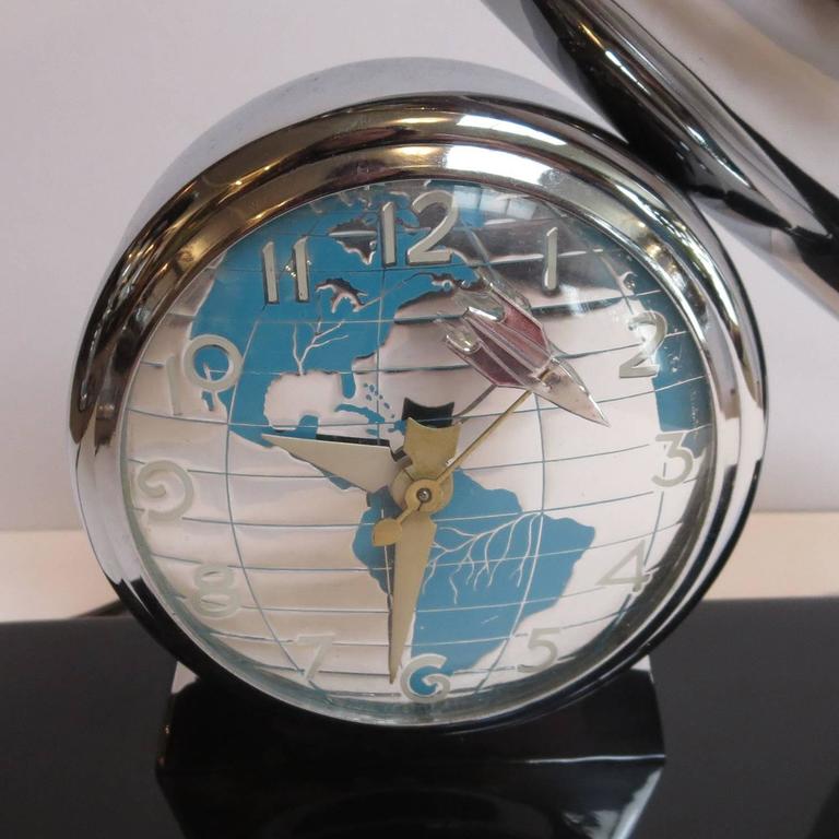 Restored 1950's Lanshire Rocket Clock and Night Light at 1stDibs ...