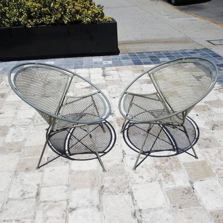 Iron Hoop Chairs by Maurizio Tempestino for Salterini at 1stDibs
