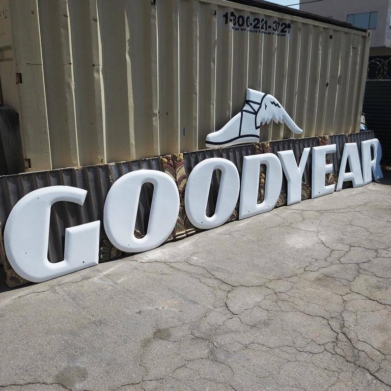 Goodyear Tires Porcelain Enamel Automotive Sign at 1stDibs