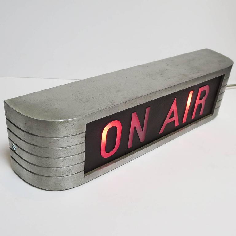 RCA Victor "On Air" Lighted Recording Sign at 1stDibs