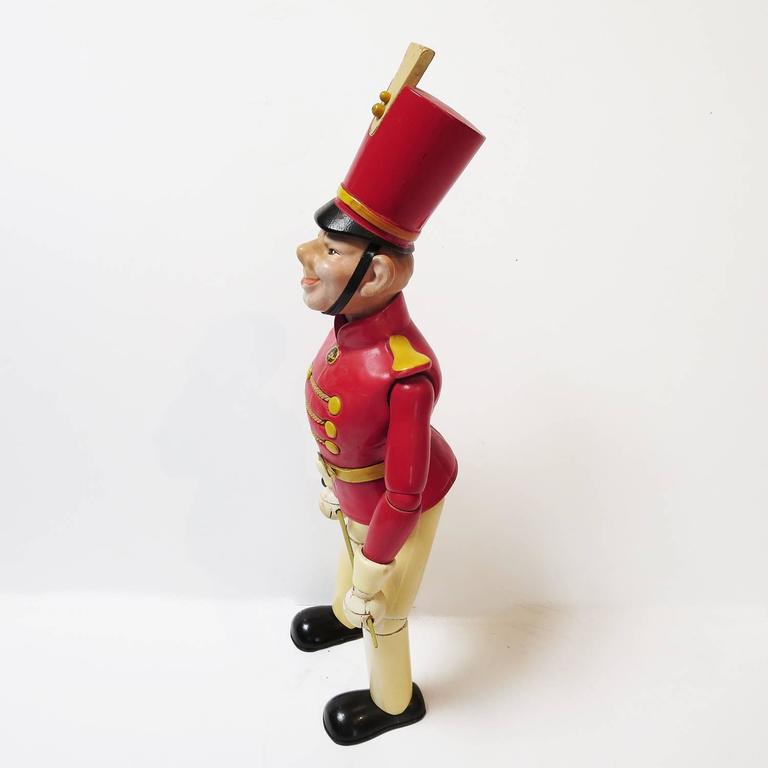 General Electric 1930s "Bandy" Jointed Wood Advertising Figure at 1stDibs