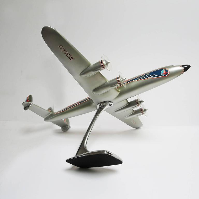 Eastern Airlines Painted Metal Constellation Airplane Desk Model at ...