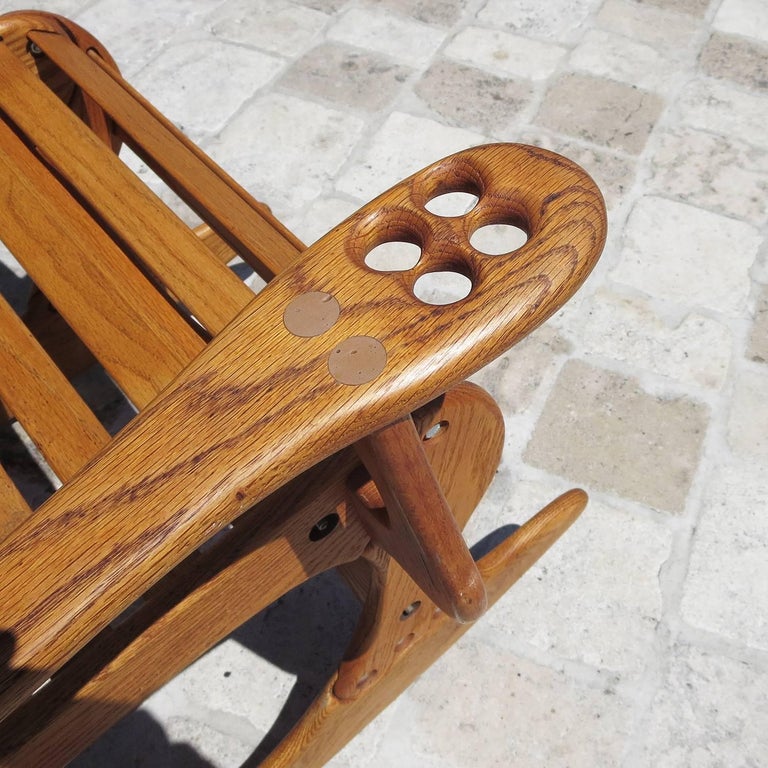 Hand Sculpted Rocking Chair by Robert "Jocko" Johnson, 1998 at 1stDibs