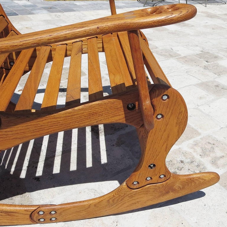 Hand Sculpted Rocking Chair by Robert "Jocko" Johnson, 1998 at 1stDibs