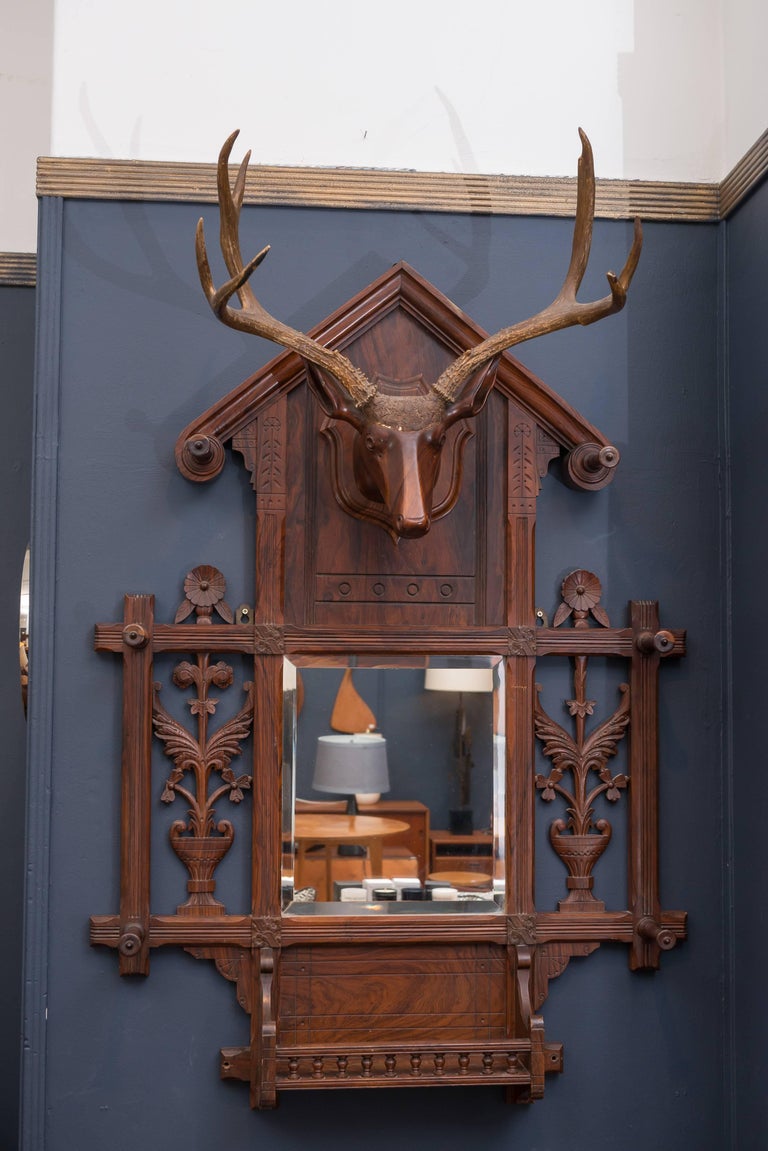 Black Forest Folk Art Deer Head Coat Rack at 1stDibs | deer coat rack