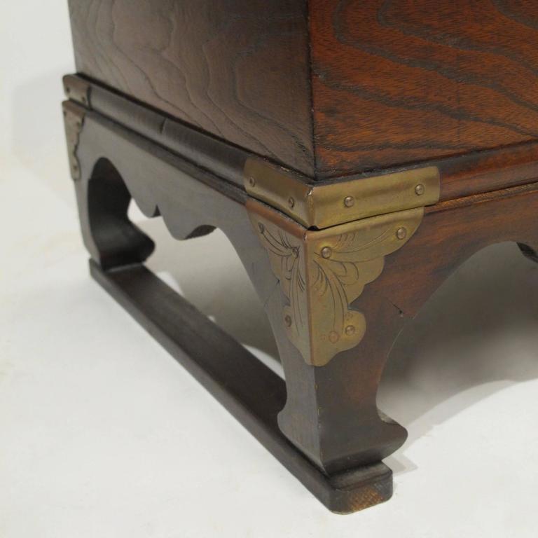 Japanese Kiri Wood Hibachi on Stand at 1stDibs