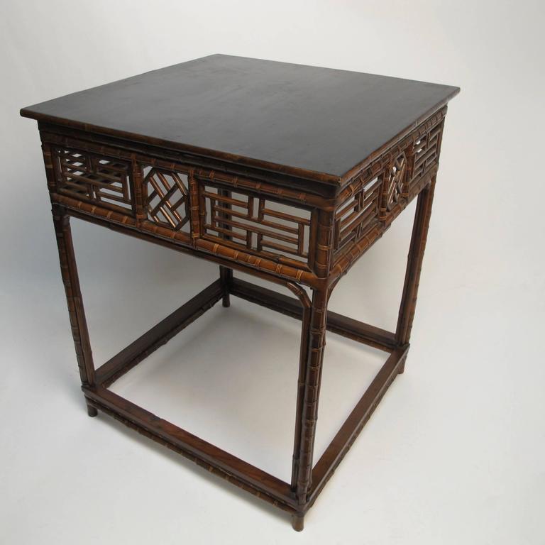 Antique Chinese Bamboo Table c1880 For Sale at 1stDibs