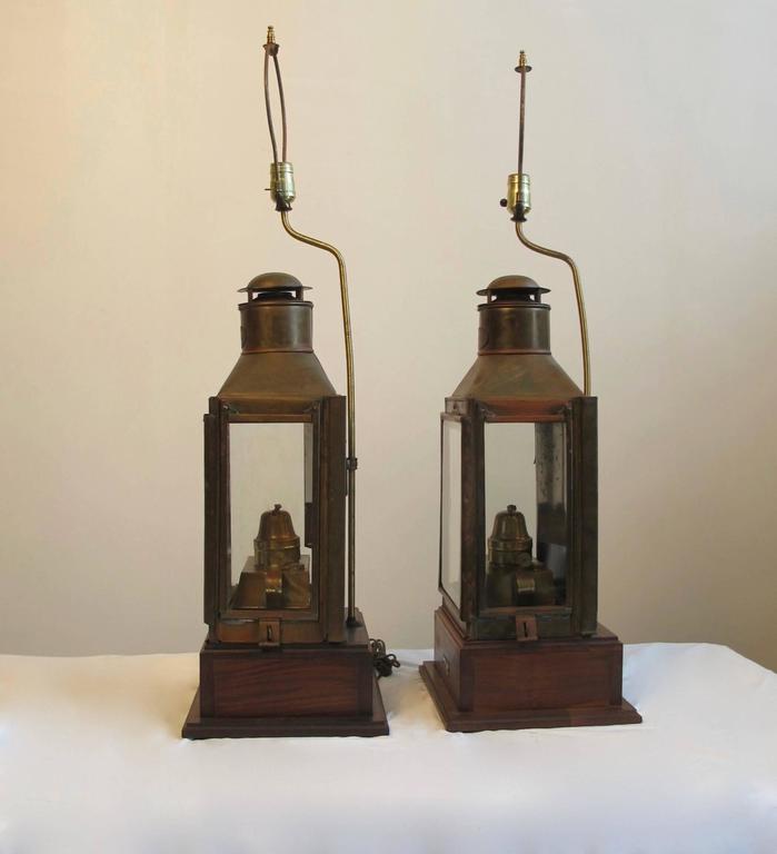 Nautical Brass Ship Lanterns Lamps at 1stDibs