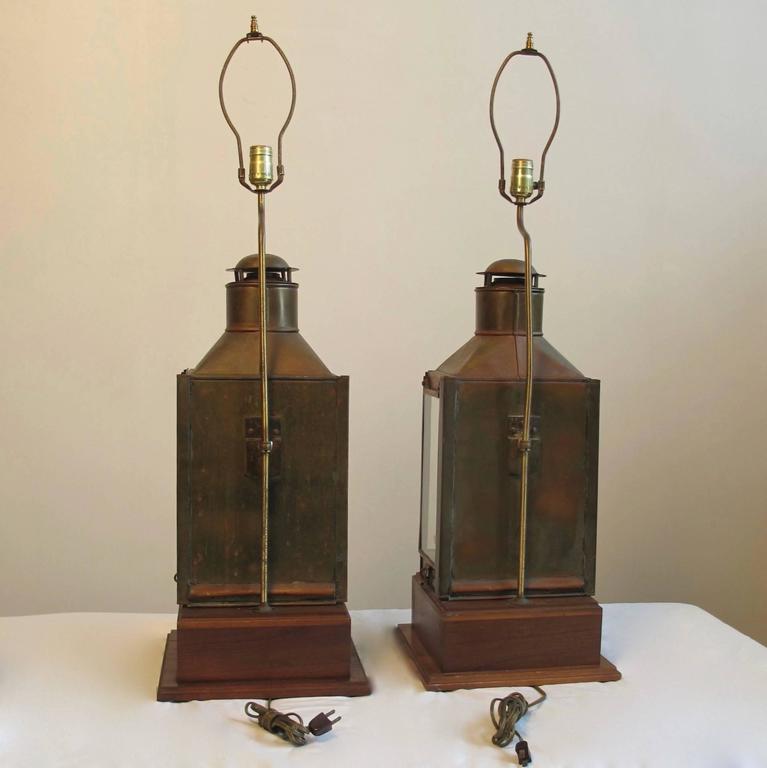 Nautical Brass Ship Lanterns Lamps at 1stDibs
