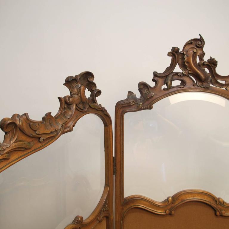 French Art Nouveau Style Walnut Dressing Screen at 1stDibs | french ...