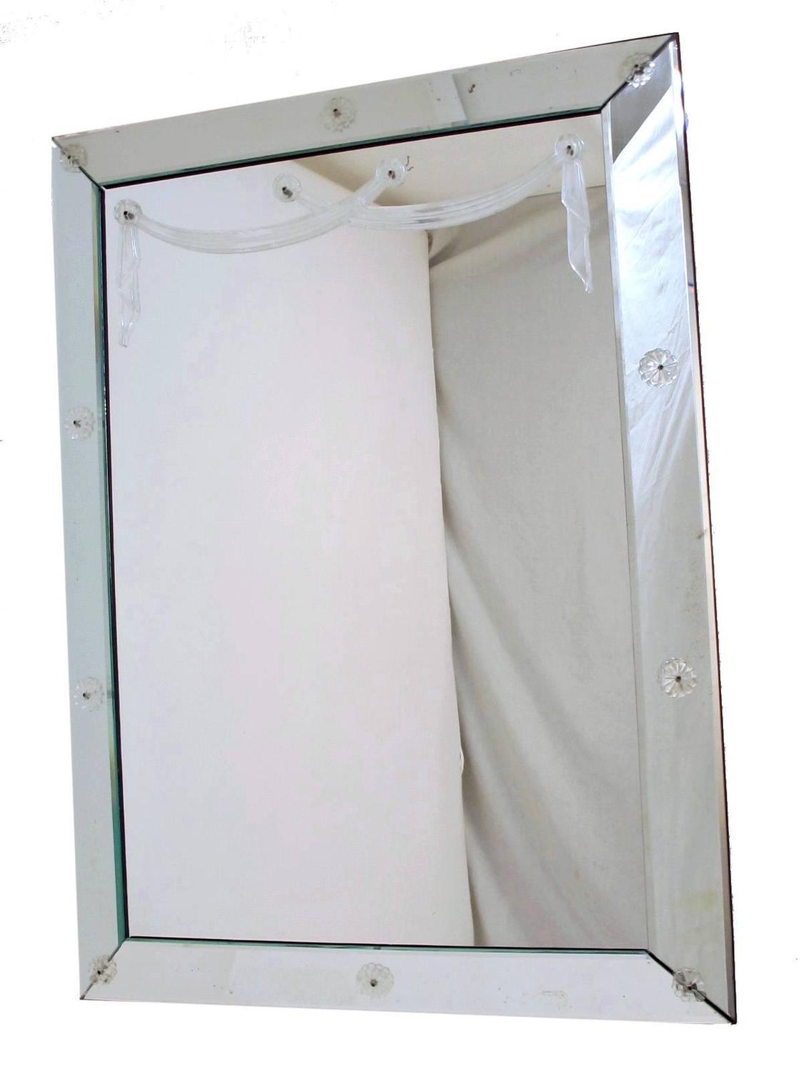 Large Art Deco Mirror For Sale at 1stdibs