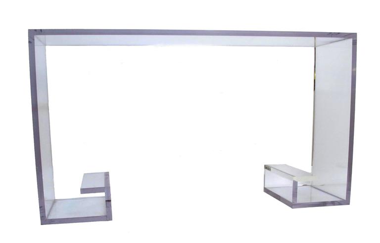 Mid-20th Century Lucite Console Table at 1stDibs