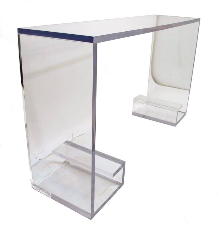 Mid-20th Century Lucite Console Table at 1stDibs