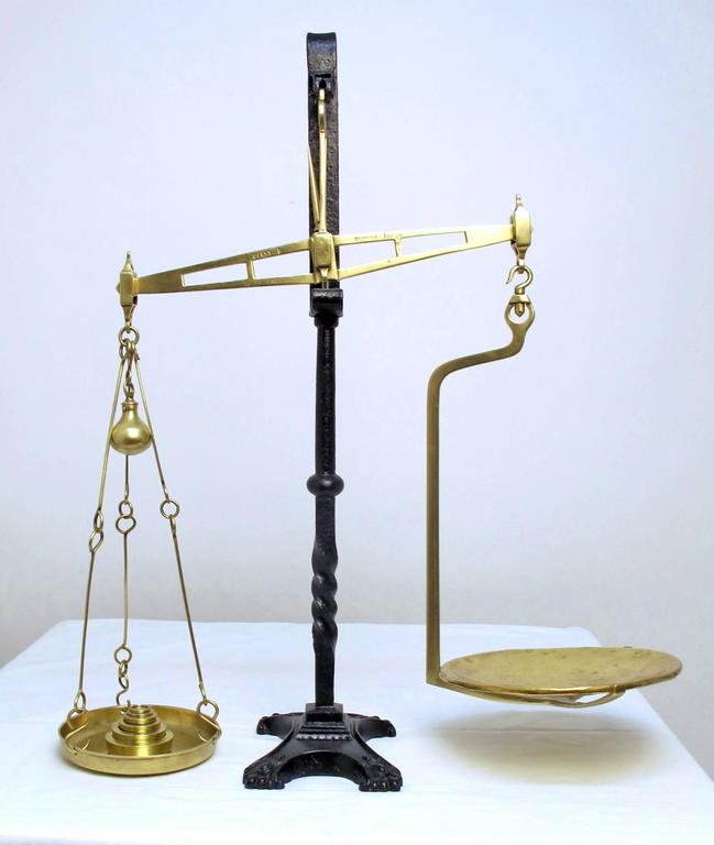 18th Century Brass Balance Scale at 1stDibs