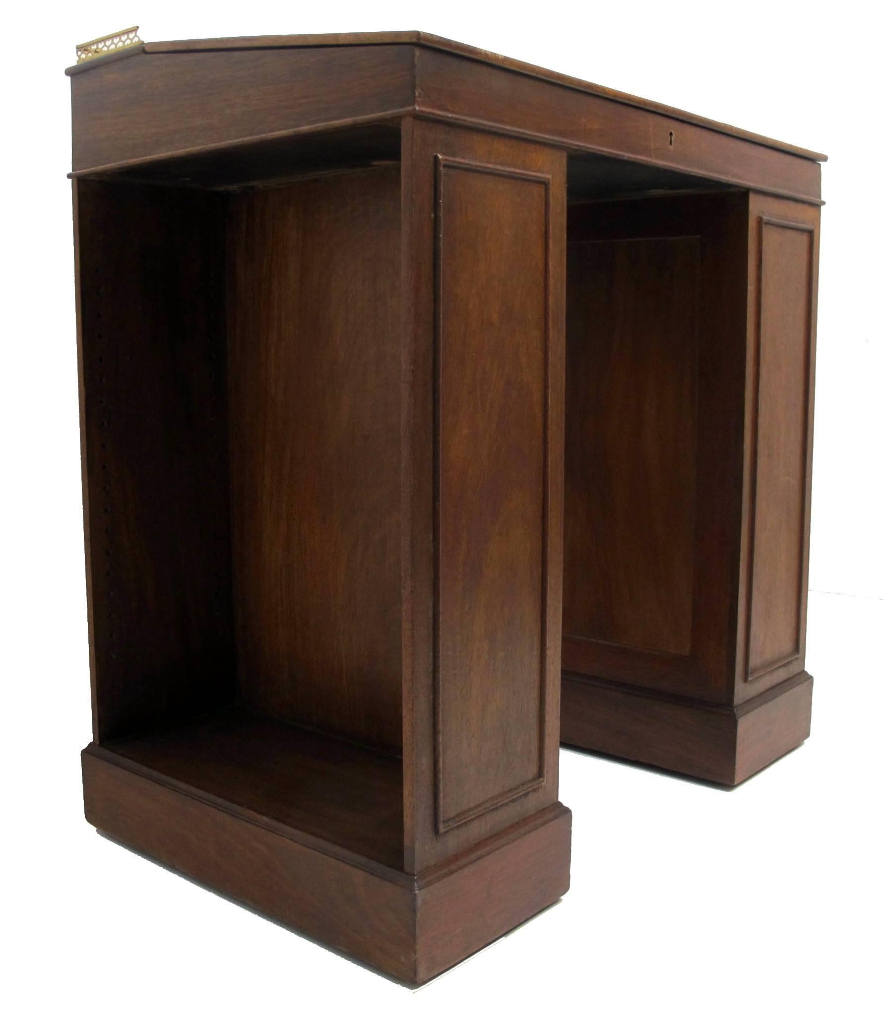 English Mahogany Ship's Desk For Sale at 1stDibs | ships desk, desk ...