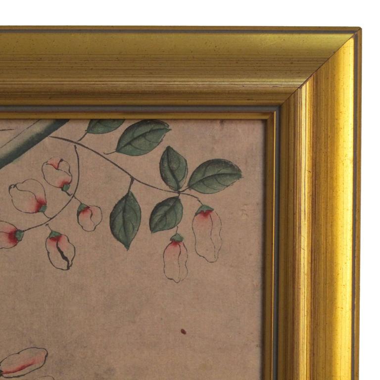 Framed Chinese Wall Paper Panel at 1stDibs