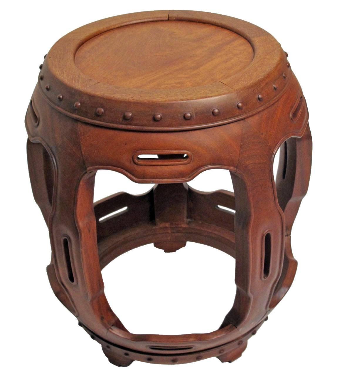 Chinese Teak Wood Stools at 1stDibs | chinese stools wood, chinese teak ...