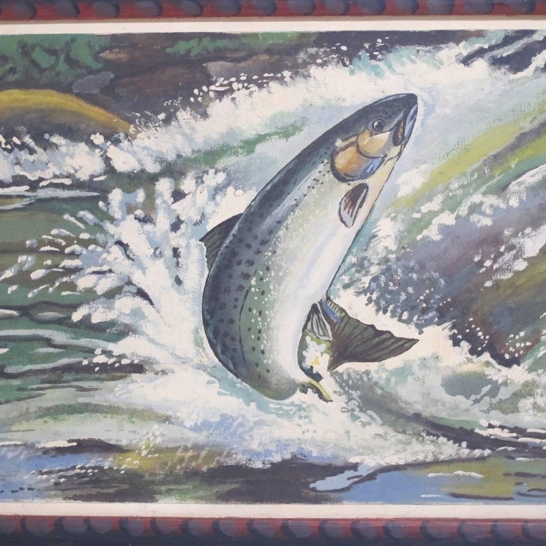 American Folk Art Fish Painting at 1stDibs