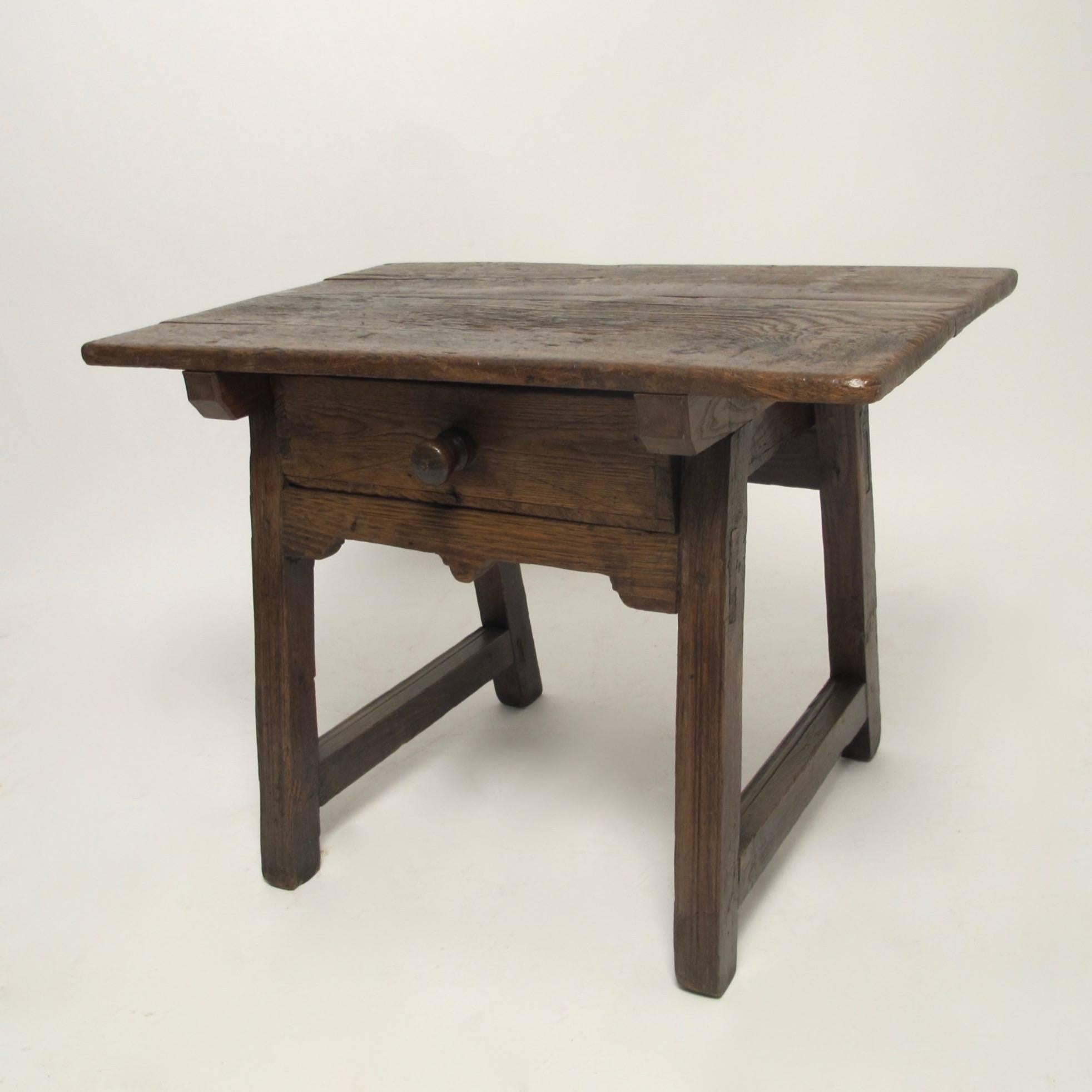 19th Century Mexican Mesquite Wood Side Table at 1stDibs
