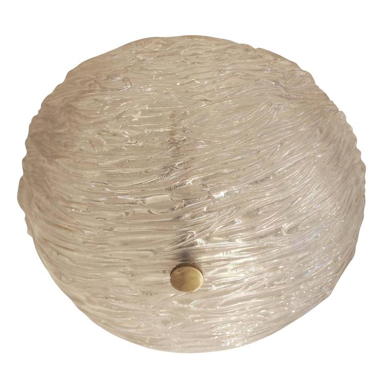 Iridescent Toni Zuccheri for Venini Ceiling Light, Italy, 1960s at 1stDibs