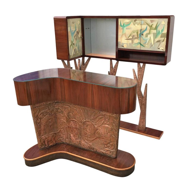 Unusual and Rare Italian 1940s Dry Bar at 1stDibs