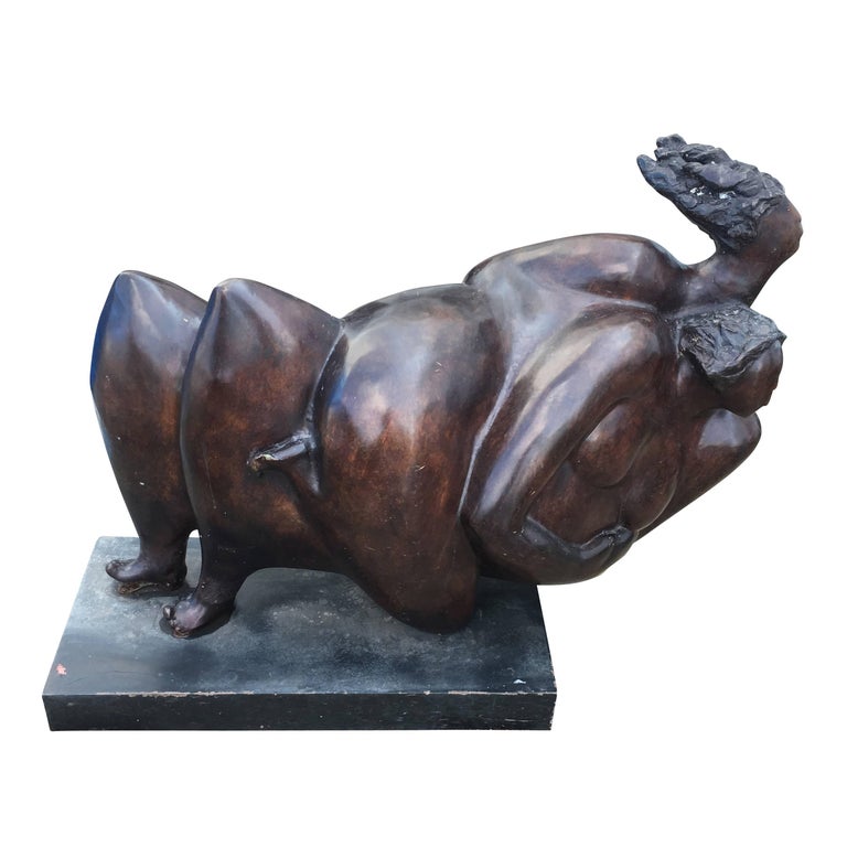 Large Oil Rubbed Bronze Sculpture For Sale at 1stDibs