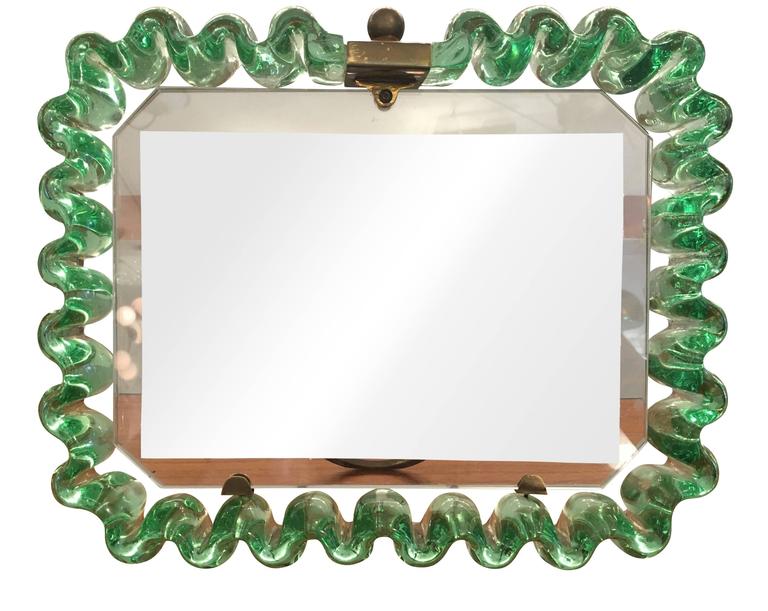 Murano Glass Picture Frame by Venini, Italy, 1960s at 1stDibs