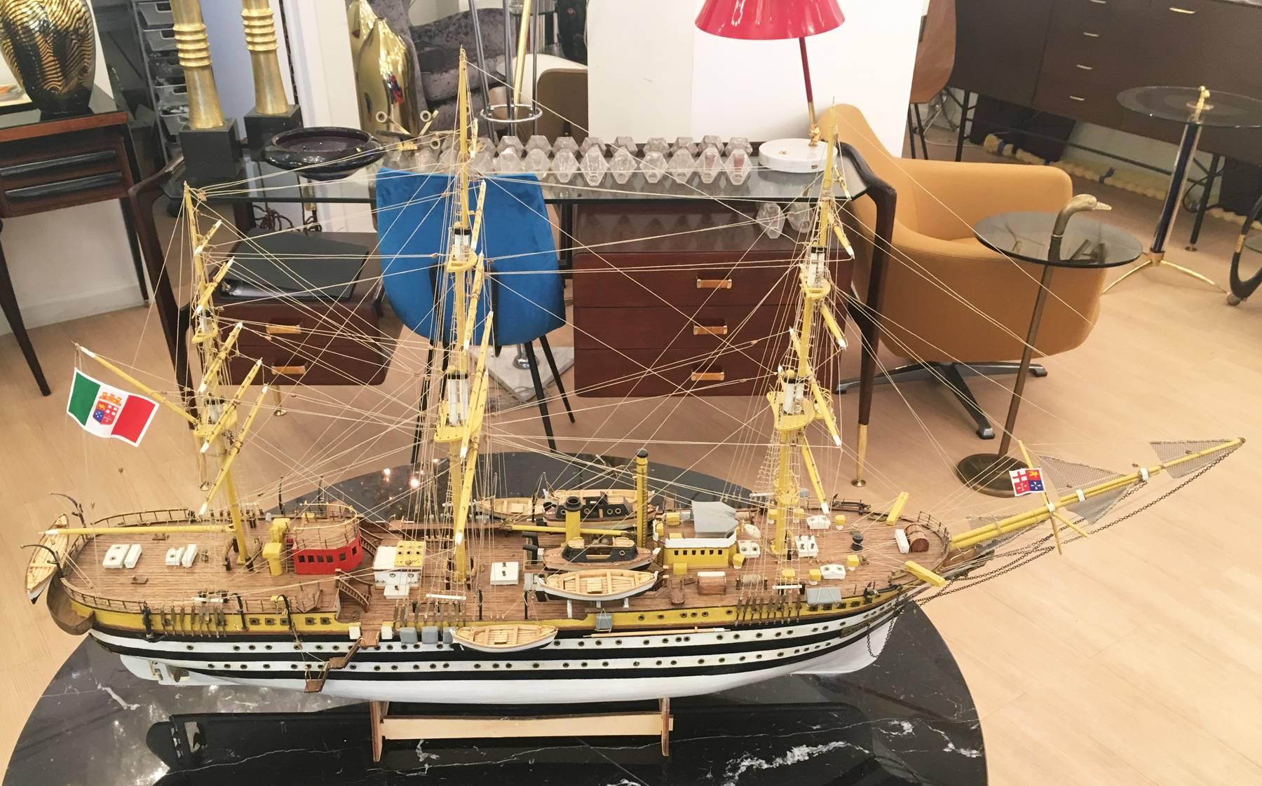 Amerigo Vespucci Wooden Model Ship at 1stDibs | amerigo vespucci model ...