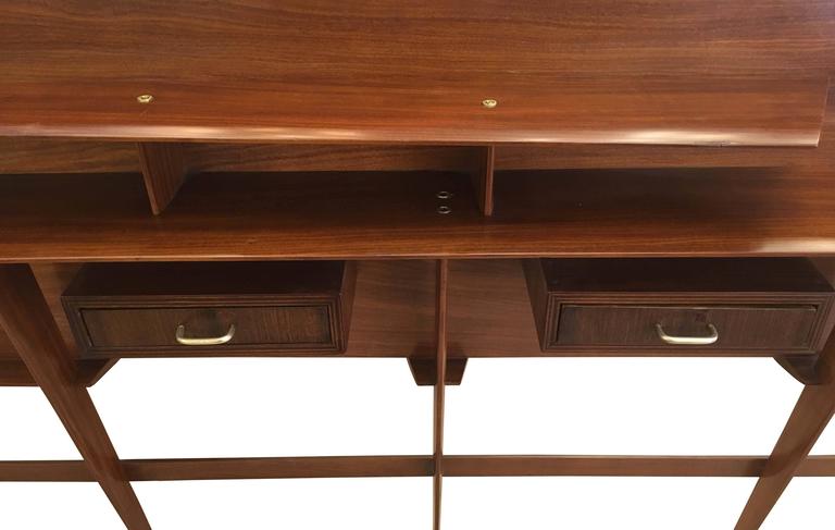 Italian Mid-Century Wall Console Unit at 1stDibs