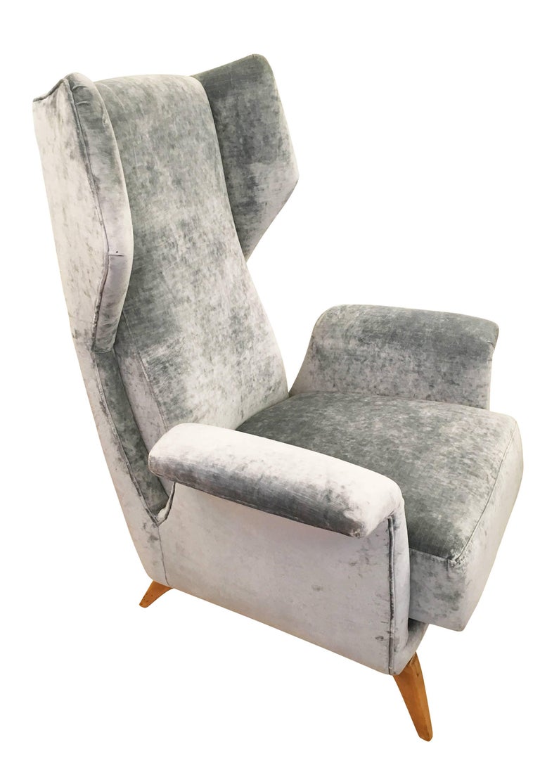 Pair of Cassina Lounge Chairs, Italy, 1960s at 1stDibs