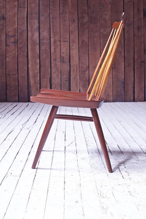 Signed 'New Chair' by George Nakashima in Walnut and Hickory, 1950s at ...
