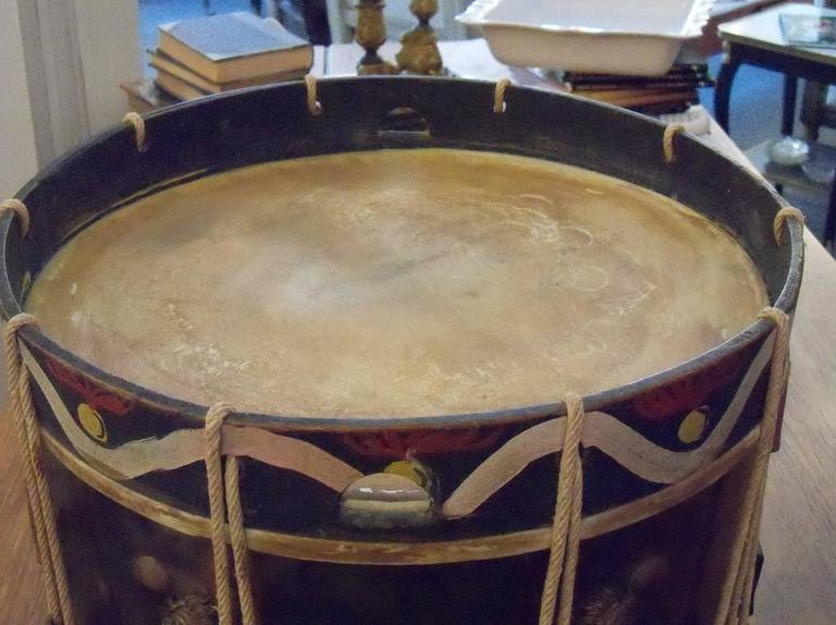 Late 19th Century Italian Brass and Rope Tension Military Drum For Sale ...