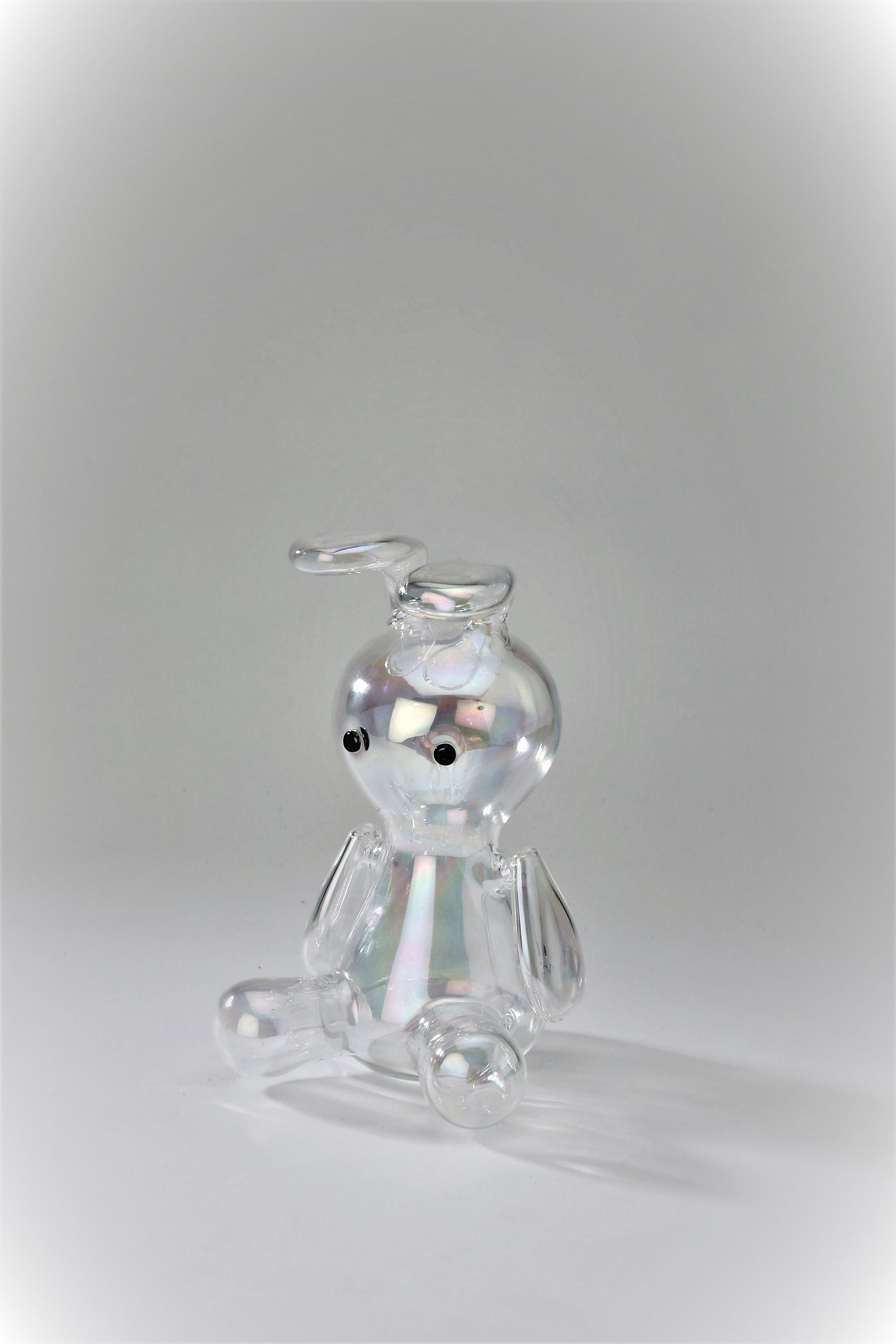 Hand Blown Glass Bunny at 1stDibs