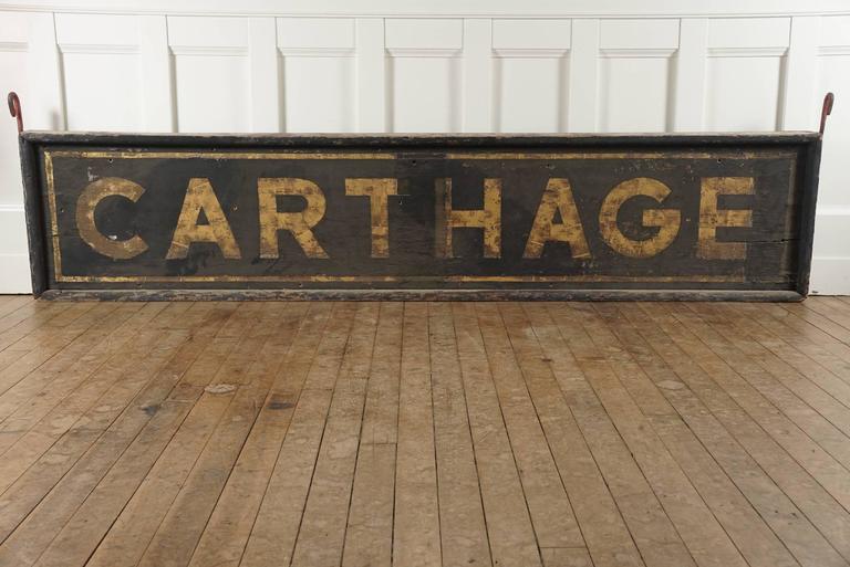 Rxr Depot Sign: Carthage, New York For Sale at 1stDibs