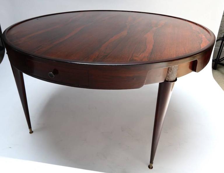 1960s Brazilian Jacaranda Wood Center / Card Table For Sale at 1stDibs ...