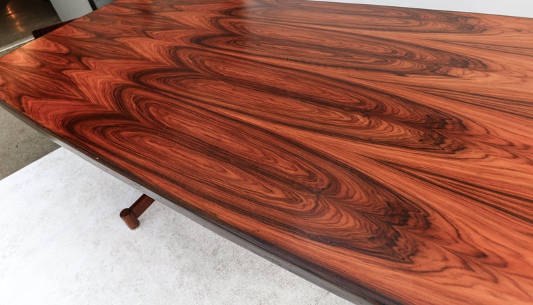 1960s Brazilian Jacaranda Wood Rectangular Dining Table For Sale at 1stDibs