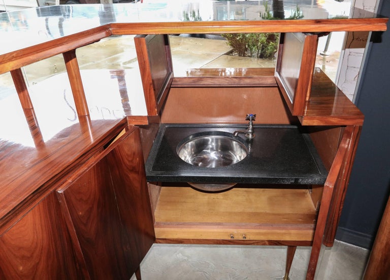 Long Brazilian Jacaranda Bar by Scapinelli at 1stDibs