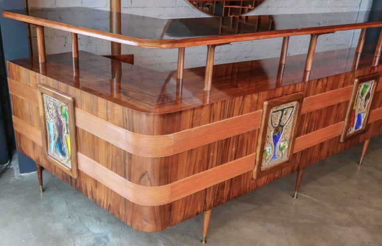 Long Brazilian Jacaranda Bar by Scapinelli at 1stDibs