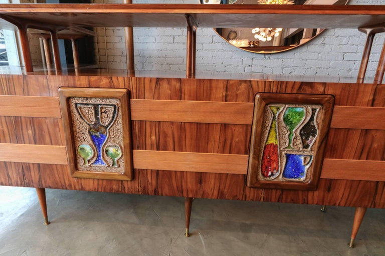 Long Brazilian Jacaranda Bar by Scapinelli at 1stDibs