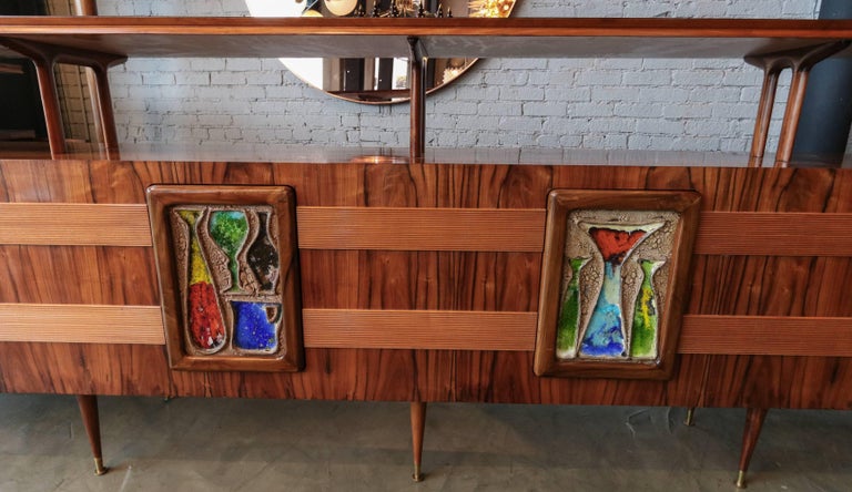 Long Brazilian Jacaranda Bar by Scapinelli at 1stDibs