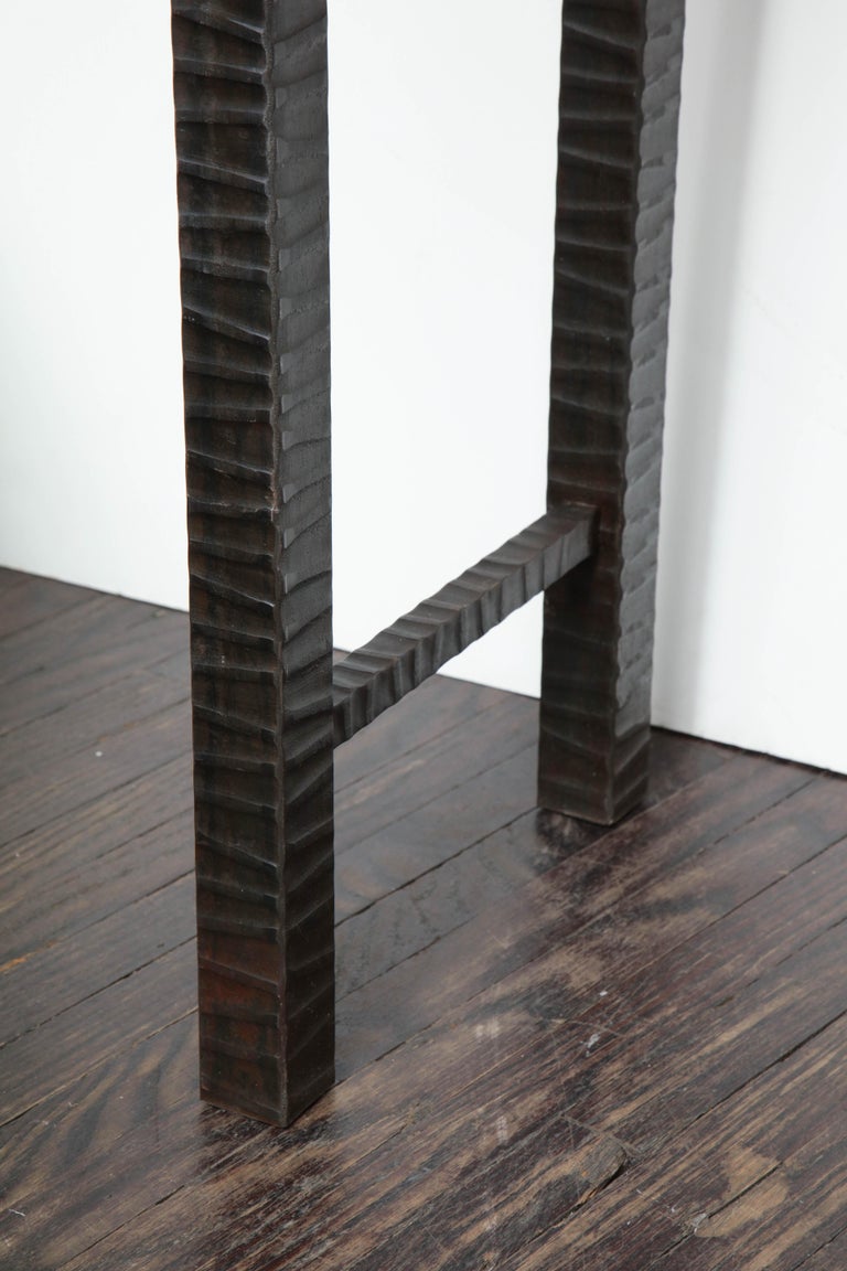 Shagreen Embossed Edelman Leather Console For Sale at 1stDibs