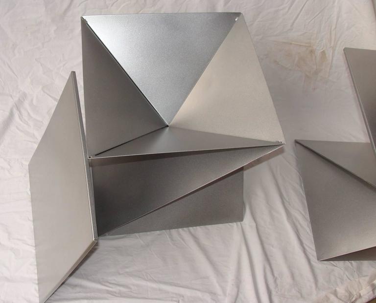 Pair of Origami Side Tables For Sale at 1stDibs