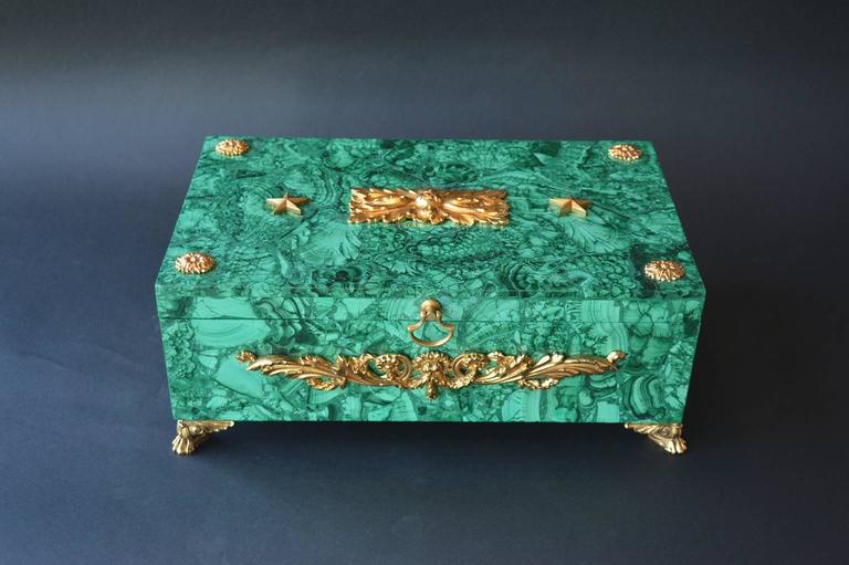 Russian Malachite Box at 1stDibs