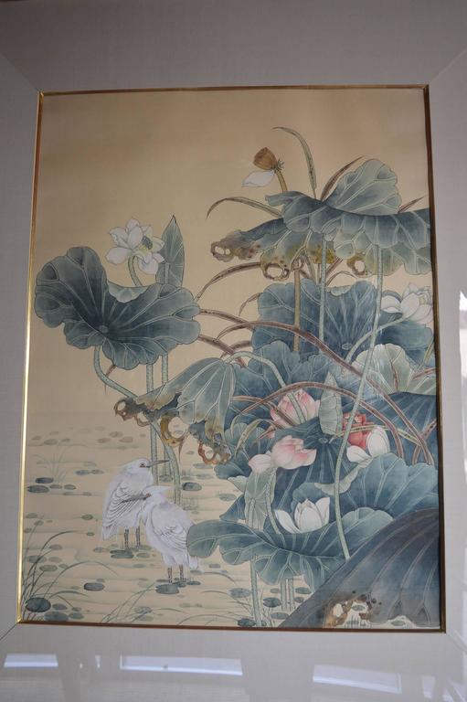 Set of Four Chinese Water Color Paintings at 1stDibs