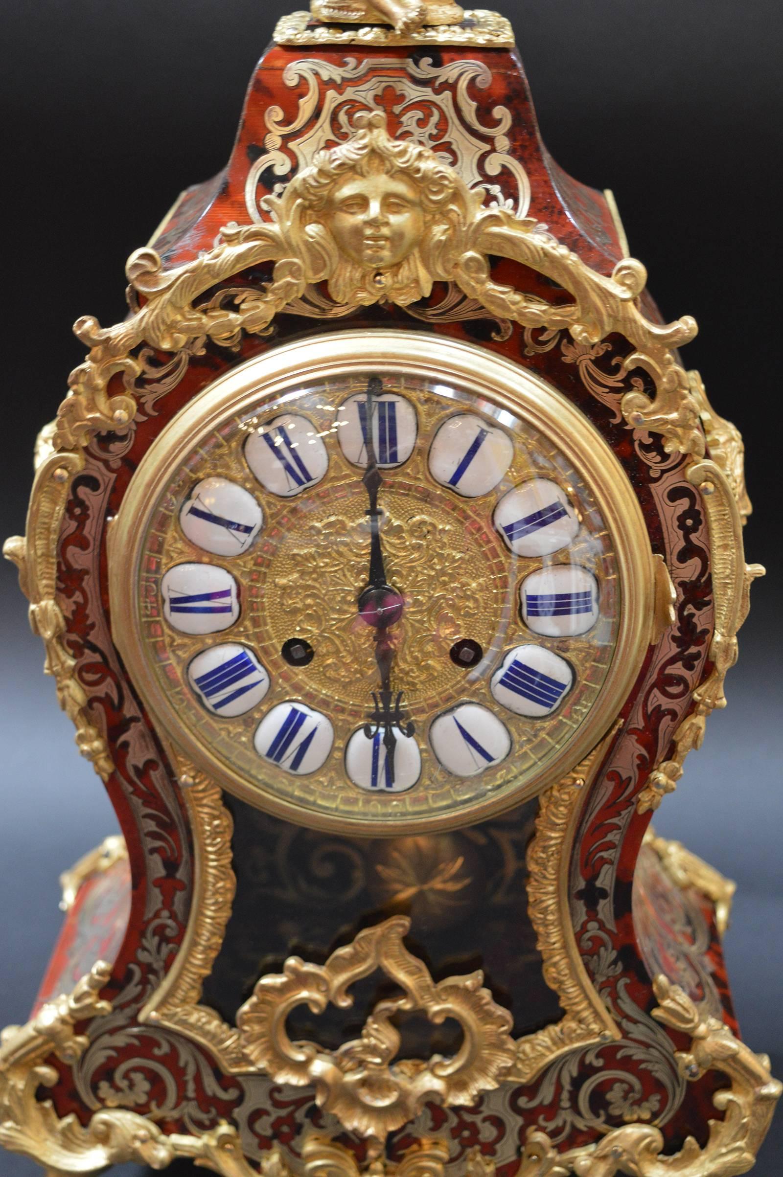 French Boulle Clock at 1stDibs | boule clock, boulle clocks for sale ...