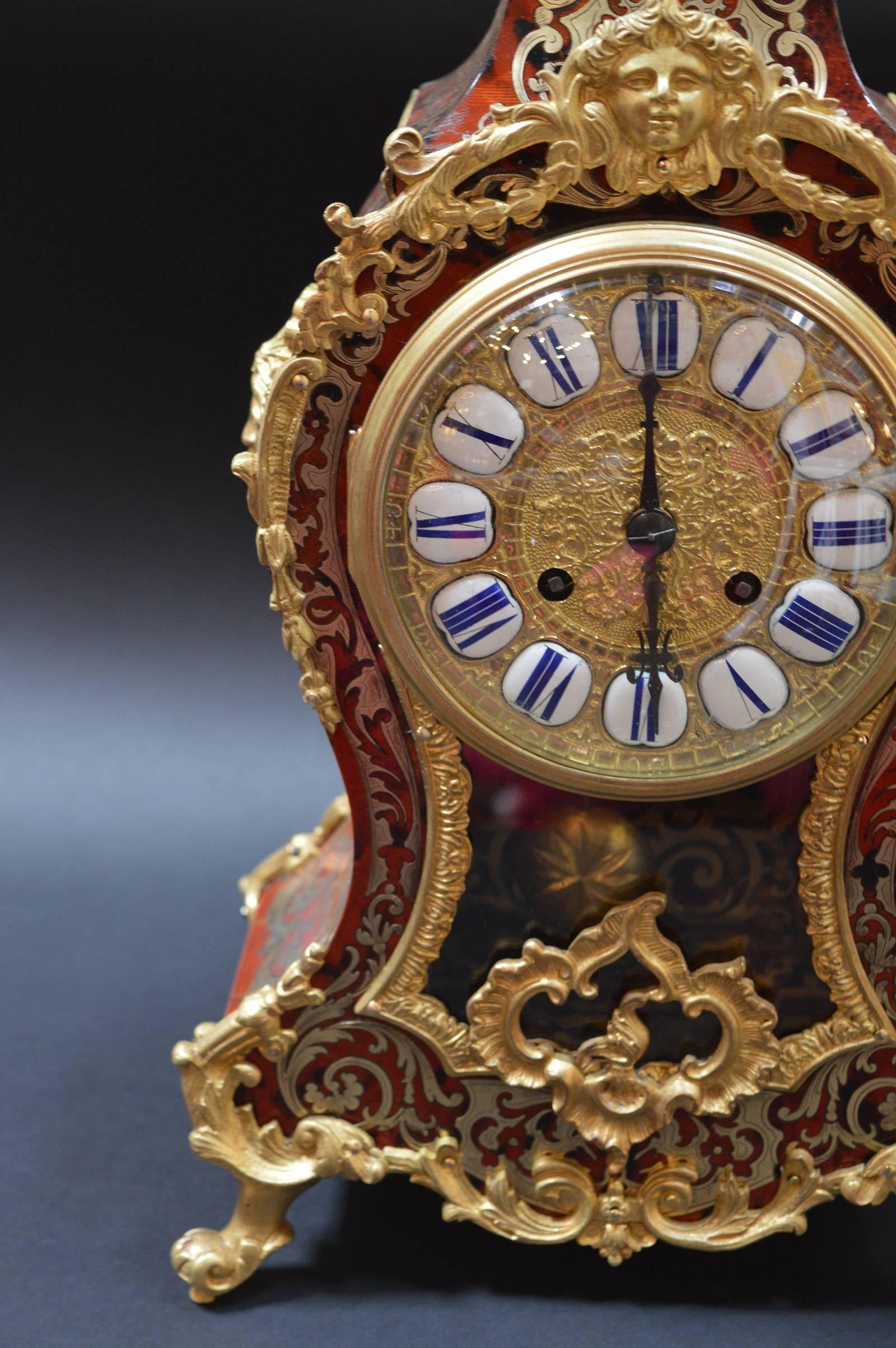 French Boulle Clock at 1stDibs | boule clock, boulle clocks for sale ...