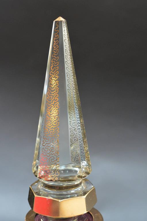 Set of Bohemian Gilded Crystal Glassware at 1stDibs