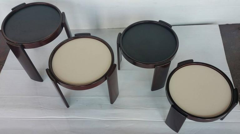 Set of Reversible Stacking Tables by Gianfranco Frattini for Cassina at ...