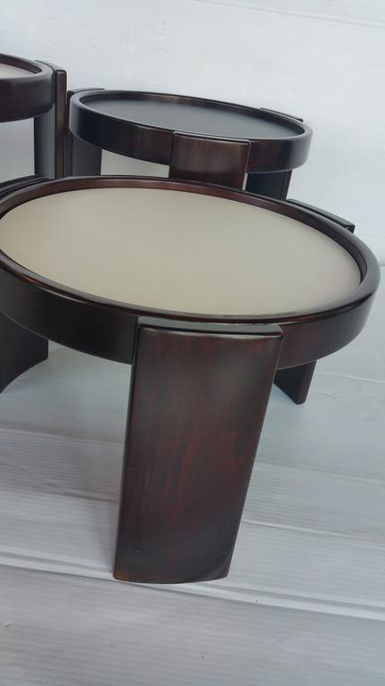 Set of Reversible Stacking Tables by Gianfranco Frattini for Cassina at ...